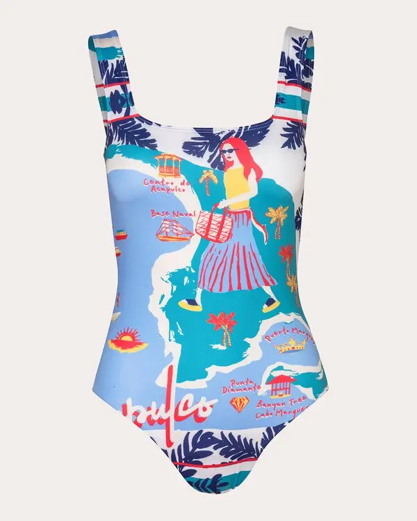 VERDELIMON Antoinette Acapulco Printed One-piece - Multicolor