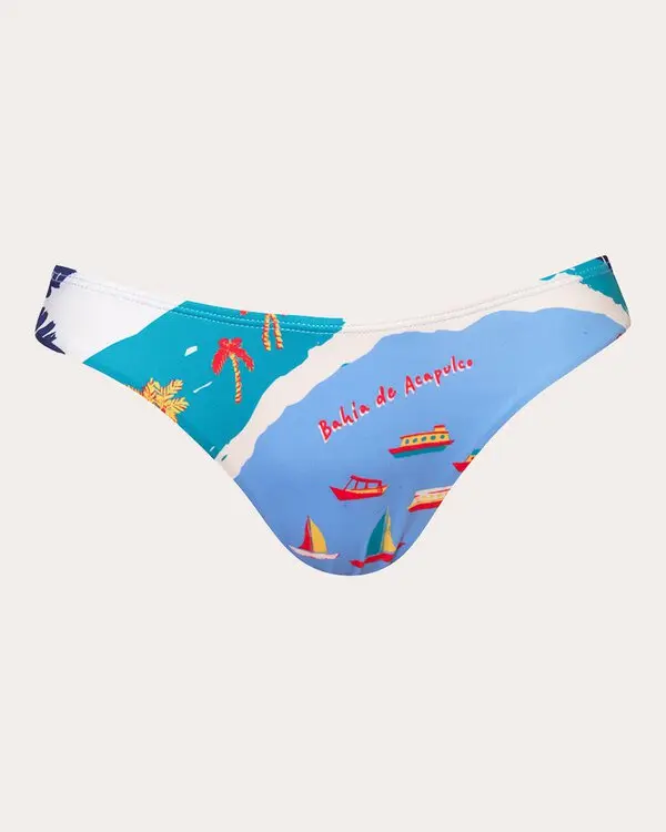 VERDELIMON Mexico Acapulco Low-rise Bikini Bottom - Multicolor