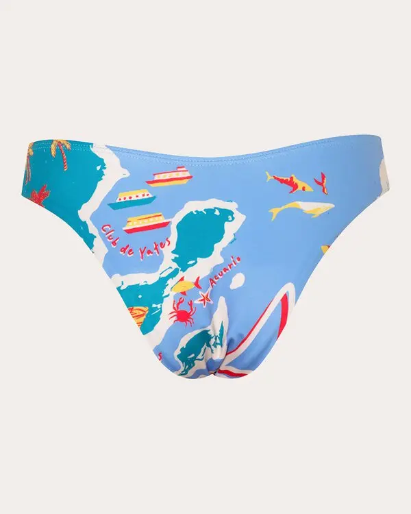VERDELIMON Mexico Acapulco Low-rise Bikini Bottom - Multicolor