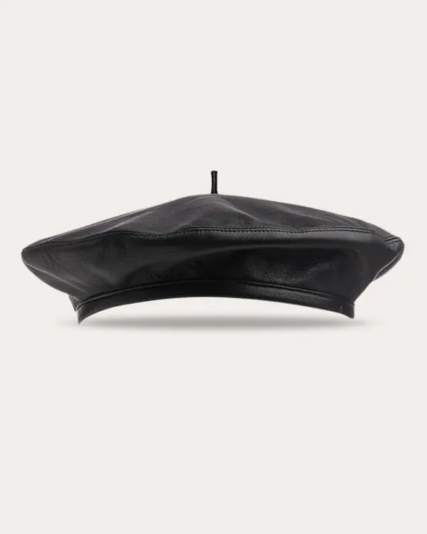 Eugenia Kim Carter Leather Beret - Black