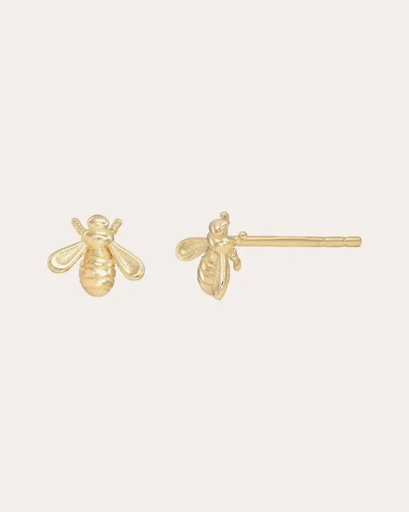 ZOE LEV Bee 14k Stud Earrings - Gold