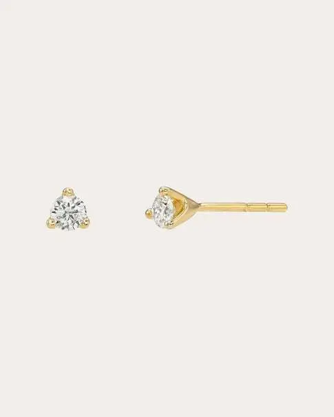 ZOE LEV 14k Diamond Stud Earrings - Gold