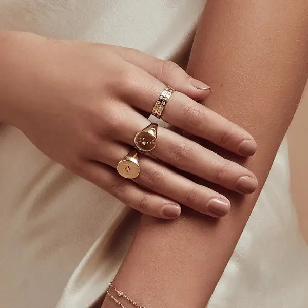 ZOE LEV Diamond And 14k Starburst Ring