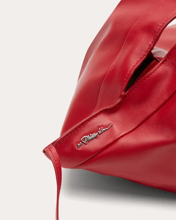 3.1 Phillip Lim Luna Folded Leather Handbag - Red