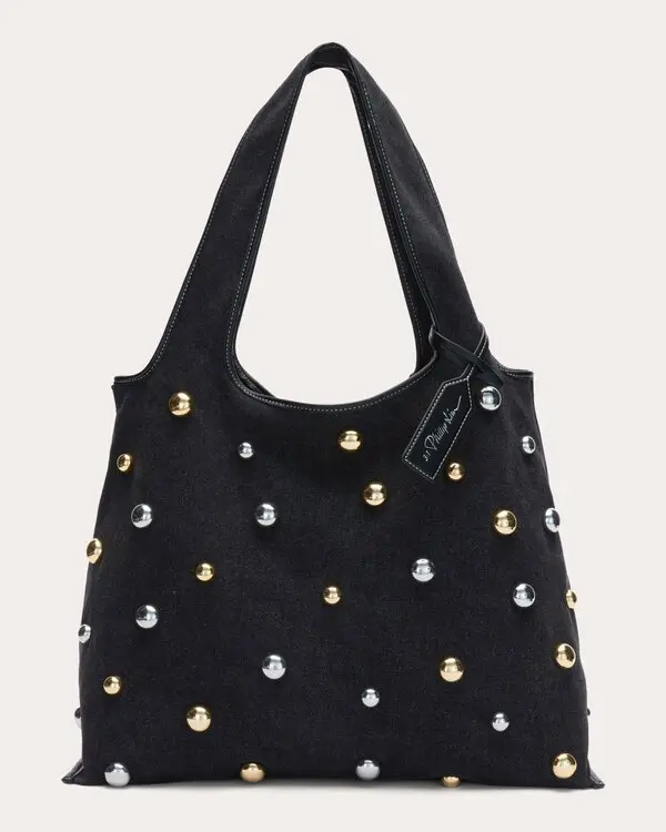 3.1 Phillip Lim Studded Denim Market Tote