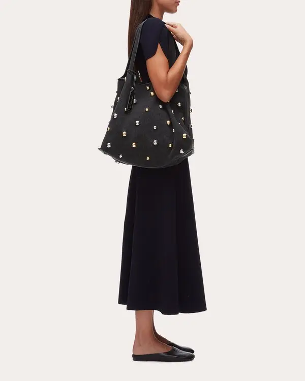 3.1 Phillip Lim Studded Denim Market Tote