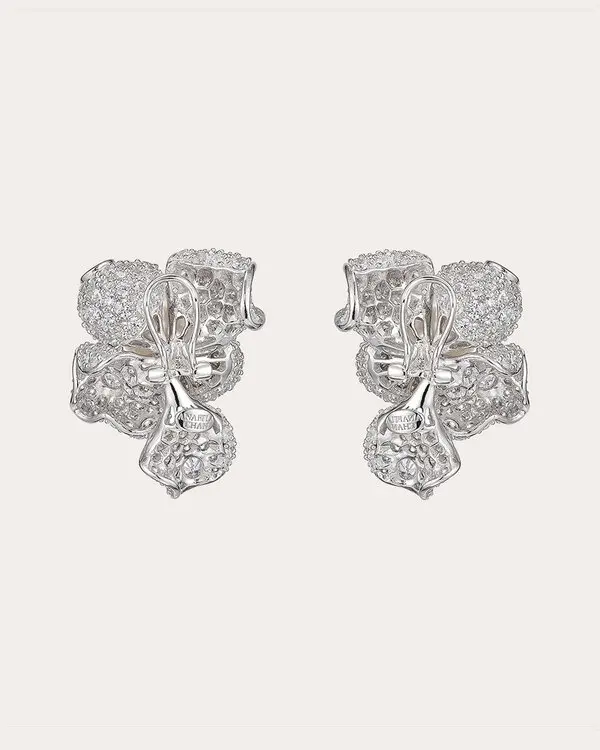 ANABELA CHAN Diamond And Cultured Pearl Blossom Stud Earrings