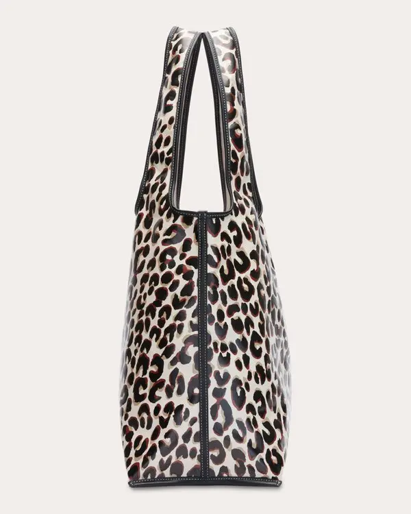 3.1 Phillip Lim Leopard Coated Canvas Market Tote