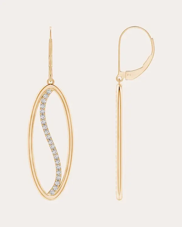 Natori Shangri-la 14k Diamond Yin-yang Earrings - Gold