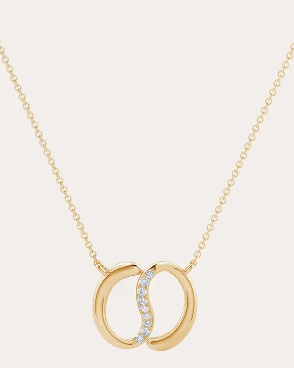 Natori Shangri-la 14k Diamond Yin-yang Pendant Necklace - Gold