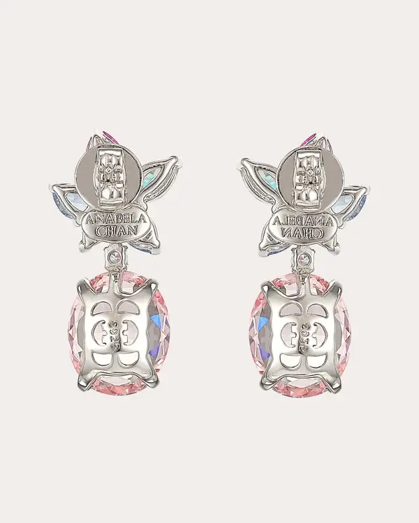 ANABELA CHAN Diamond & Sapphire Lily Drop Earrings