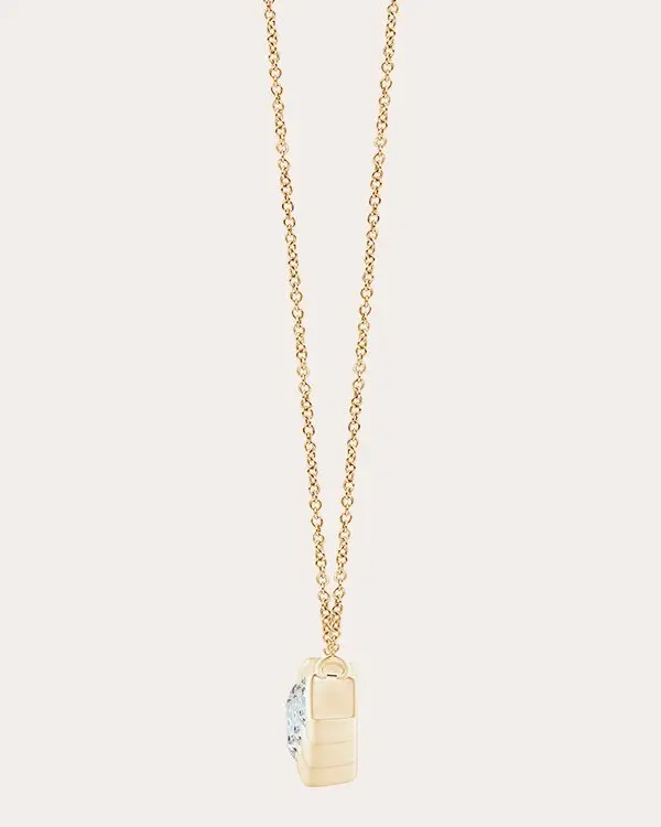Natori Diamond And 14k Indochine Bamboo Bar Necklace