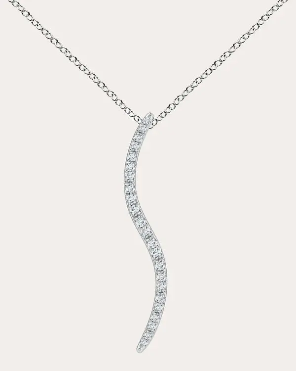 Natori Diamond & 14k White Gold Shangri-la Pendant Necklace