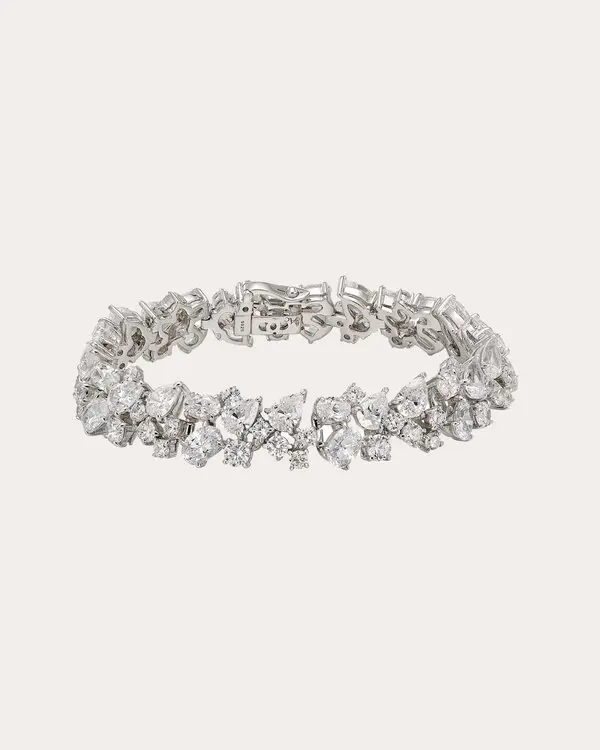 ANABELA CHAN Diamond Garden Of Eden Bracelet - Silver