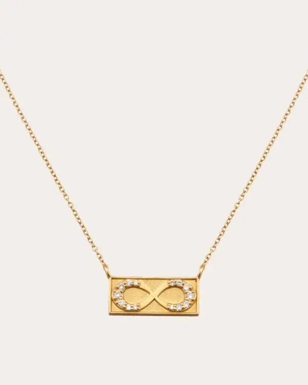 ELIZABETH MOORE Diamond And 18k Infinity Pendant Necklace - Gold