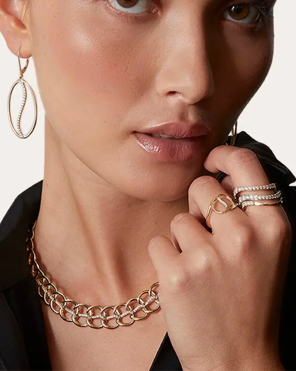 Natori Diamond And 14k Shangri-la Ring - Gold