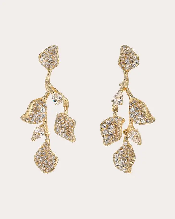ANABELA CHAN Diamond Galatea Drop Earrings - Gold
