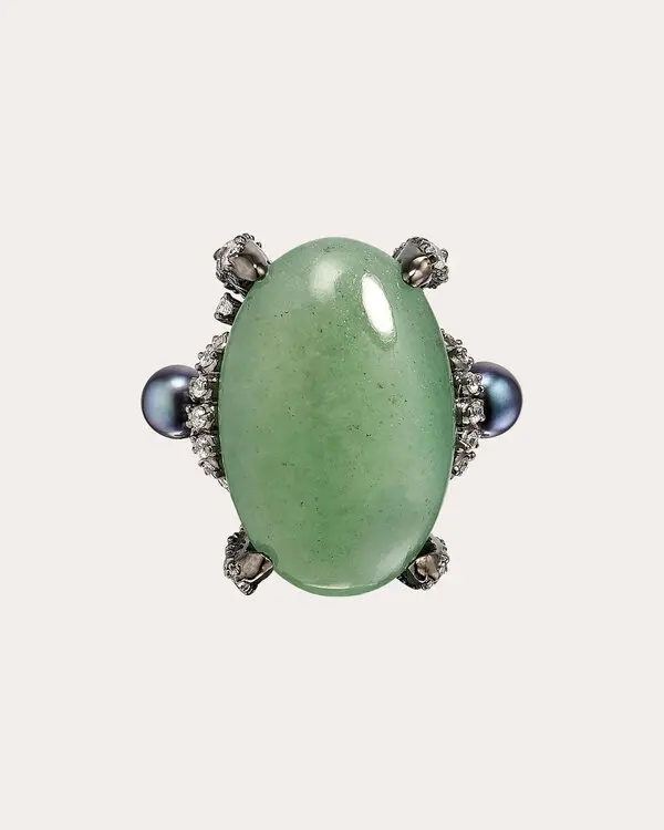 ANABELA CHAN Jade And Topaz Ring
