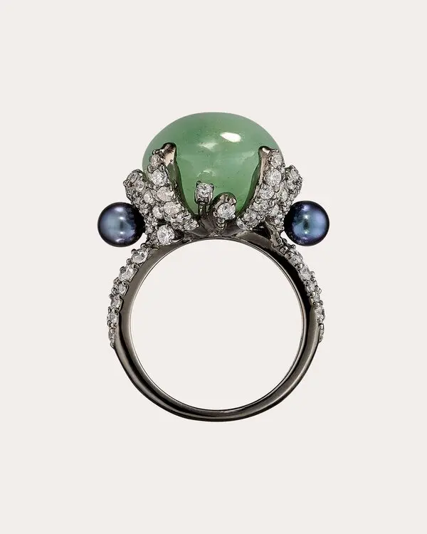 ANABELA CHAN Jade And Topaz Ring