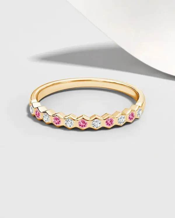 Natori Pink Tourmaline And Diamond Ring