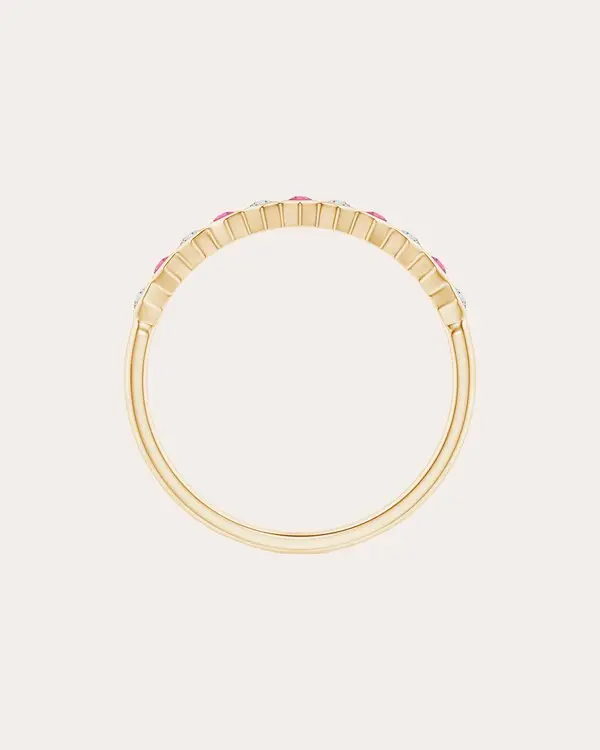 Natori Pink Tourmaline And Diamond Ring