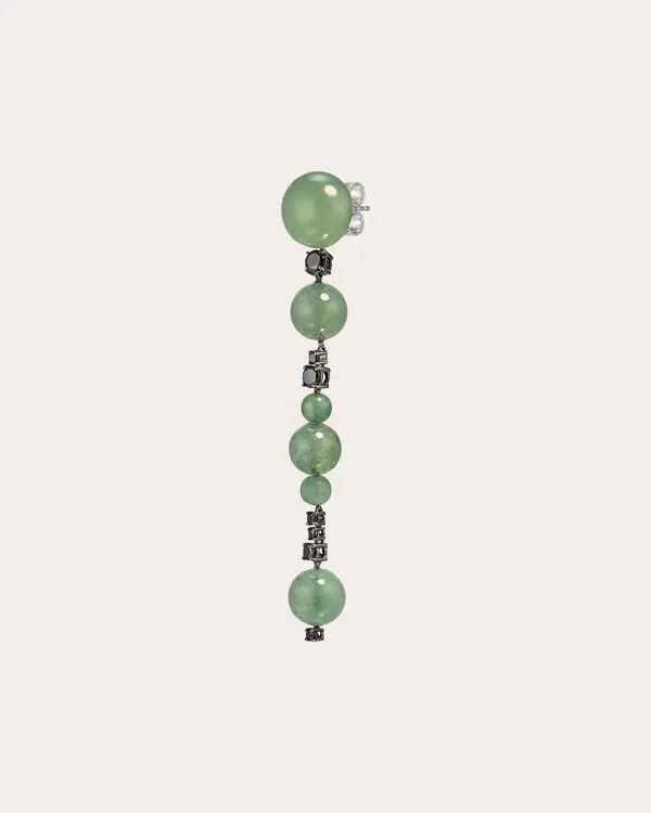 ANABELA CHAN Jade & Black Onyx Matrix Drop Earrings