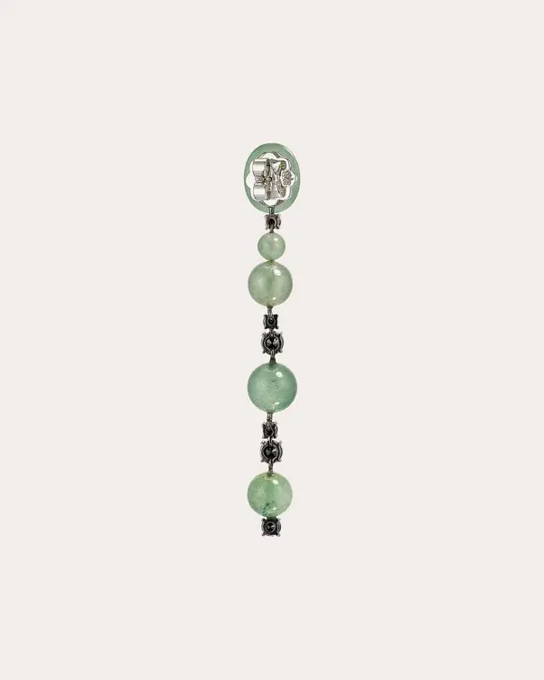 ANABELA CHAN Jade & Black Onyx Matrix Drop Earrings