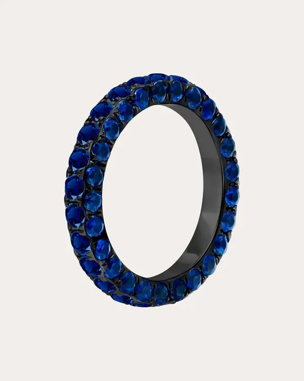 GRAZIELA Sapphire Ring In 18k Gold - Blue