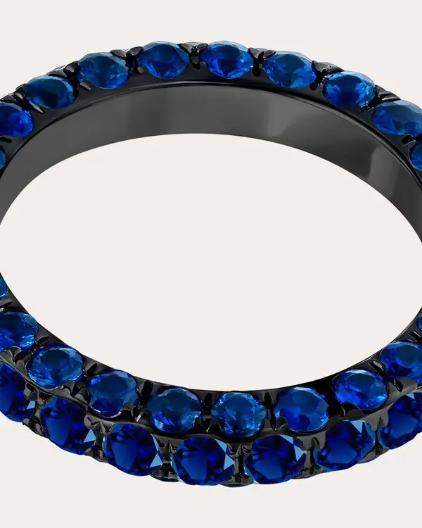 GRAZIELA Sapphire Ring In 18k Gold - Blue