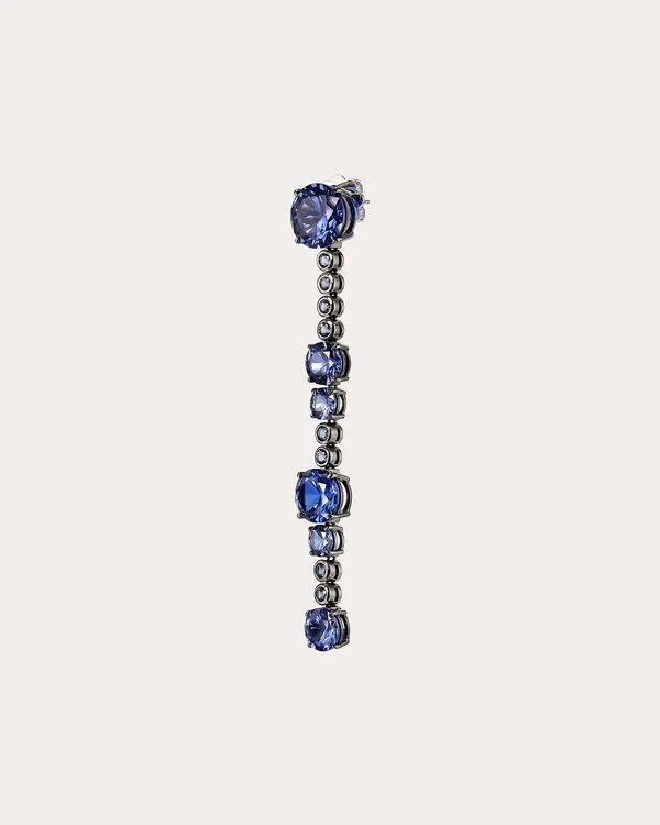 ANABELA CHAN Kashmir Sapphire Love & Pain Drop Earrings