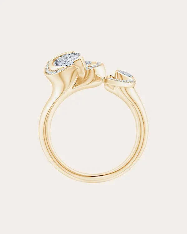 Natori Diamond And 14k Sumi Ring