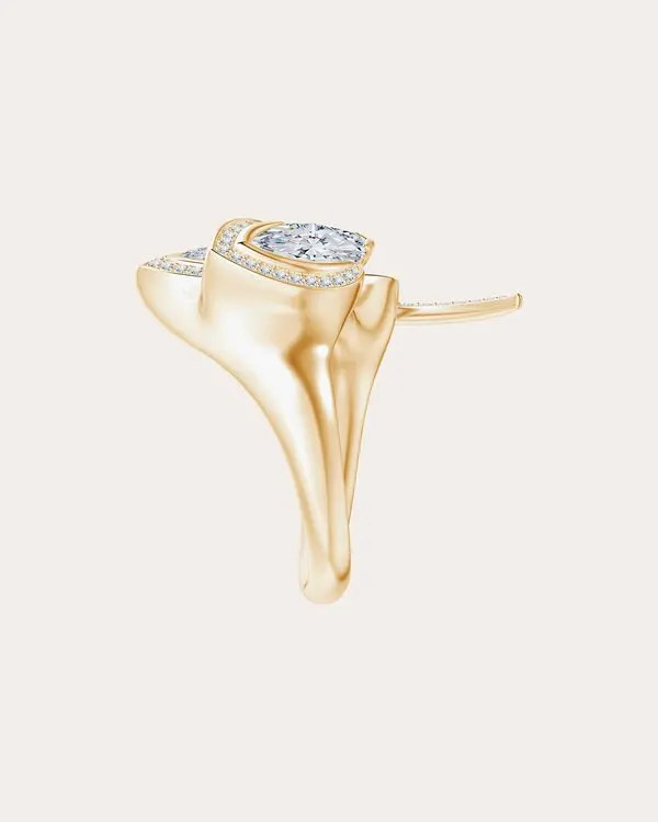 Natori Diamond And 14k Sumi Ring