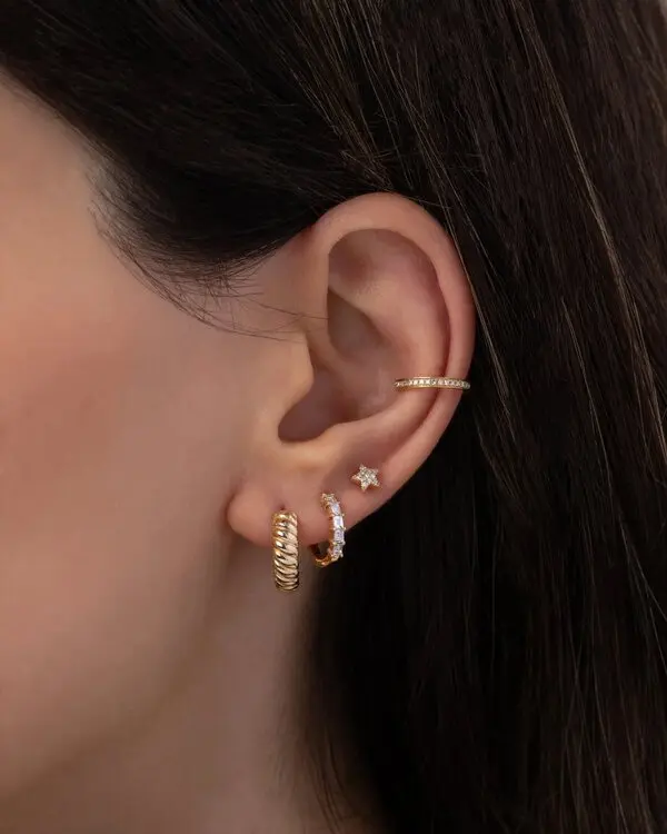 ZOE LEV Diamond And 14k Ear Cuff