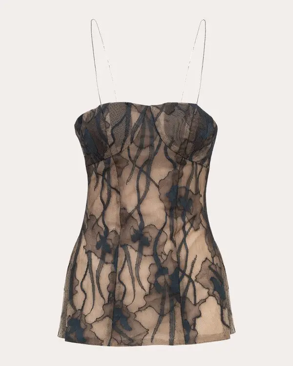 BYVARGA Suzie Floral Lace Bustier Top