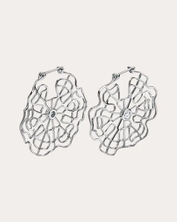 RUVEIL Diamond Schumann Harmonics Hoop Earrings