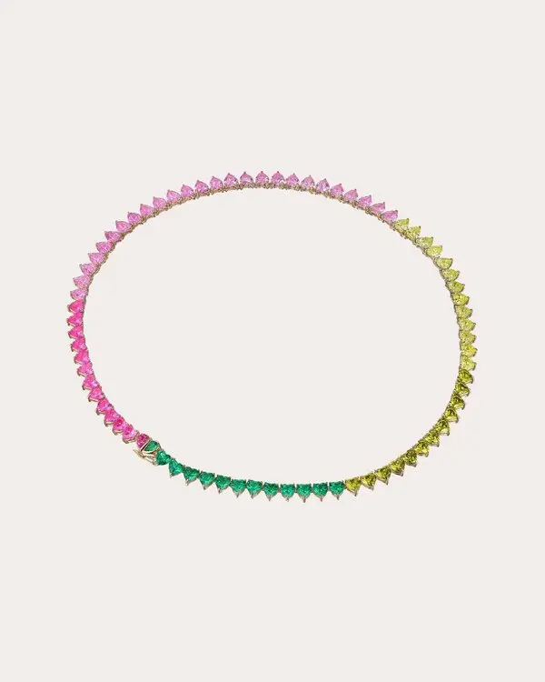 ANABELA CHAN Peony Eternity Heart Necklace