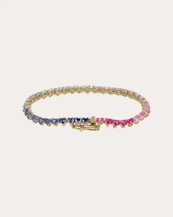 ANABELA CHAN Petite Eternity Heart Bracelet - Multi
