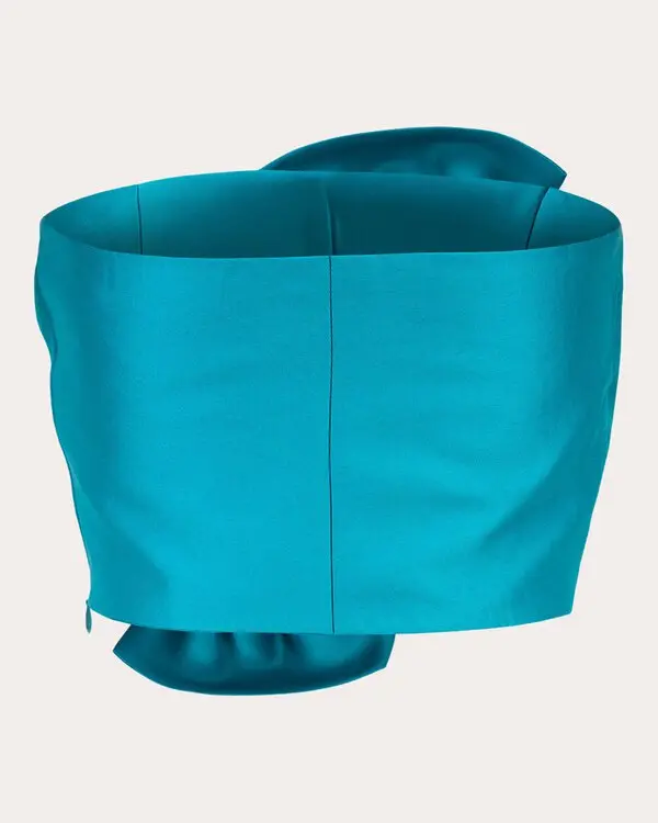 BYVARGA Whitney Satin Bow Strapless Top