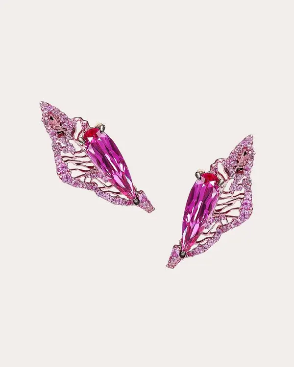 ANABELA CHAN Sapphire Halia Stud Earrings - Pink