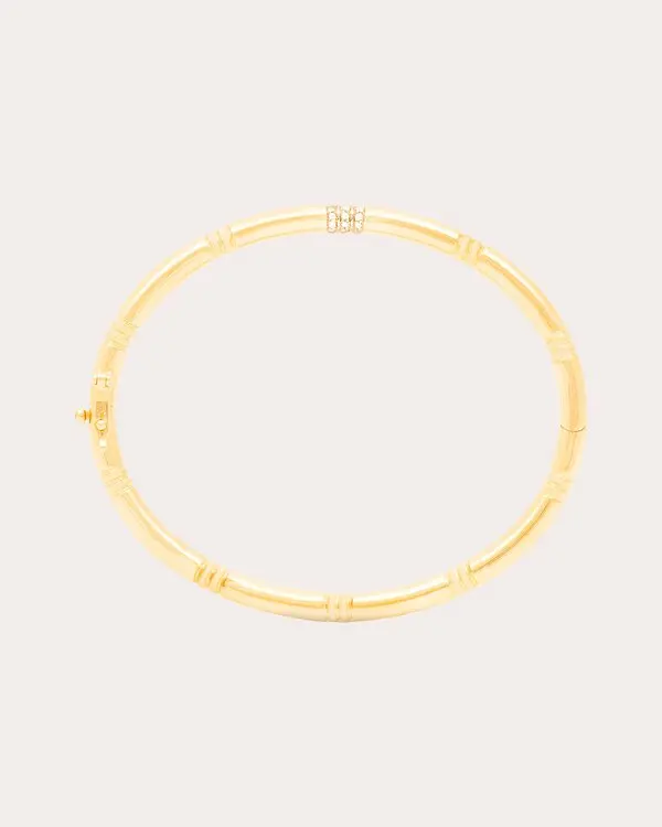 CAMPBELL + CHARLOTTE Diamond And 14k Bangle - Gold