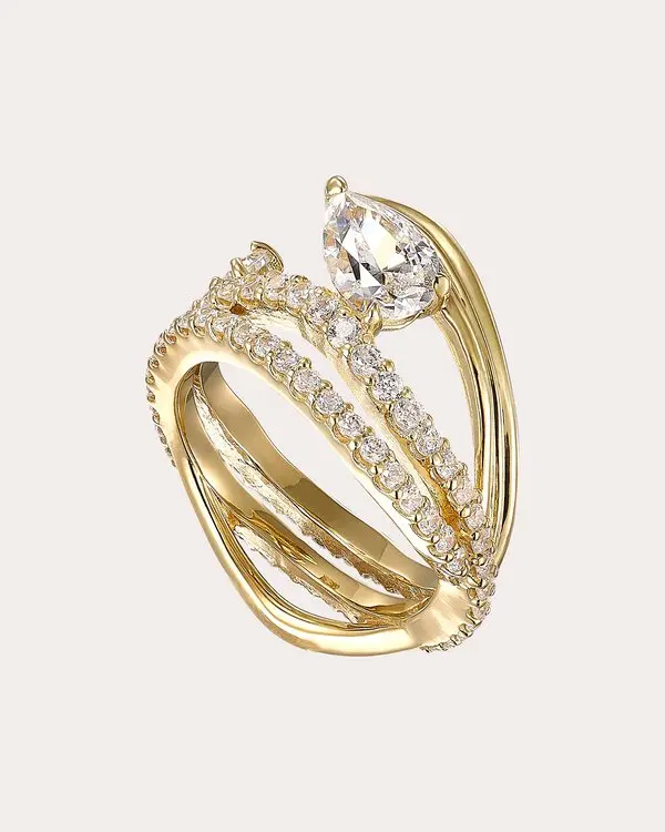 ANABELA CHAN Diamond Blades Of Grass Ring - Gold