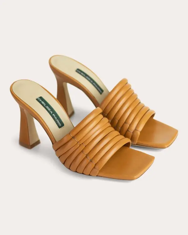 JUWELINA PARIS Ace Leather Mule - Orange