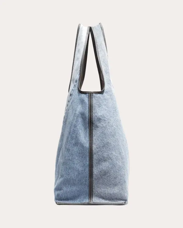 3.1 Phillip Lim Market Patchwork Denim Shoulder Bag - Blue