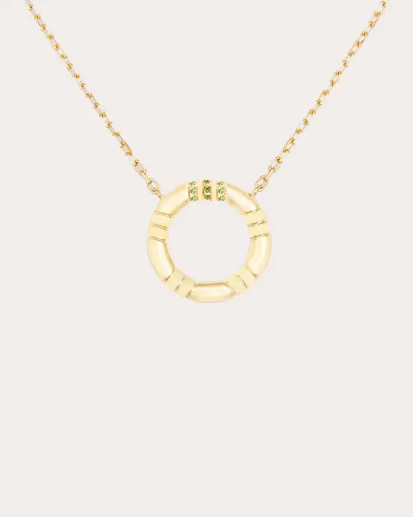CAMPBELL + CHARLOTTE Crew Pendant Necklace - Tsavorite