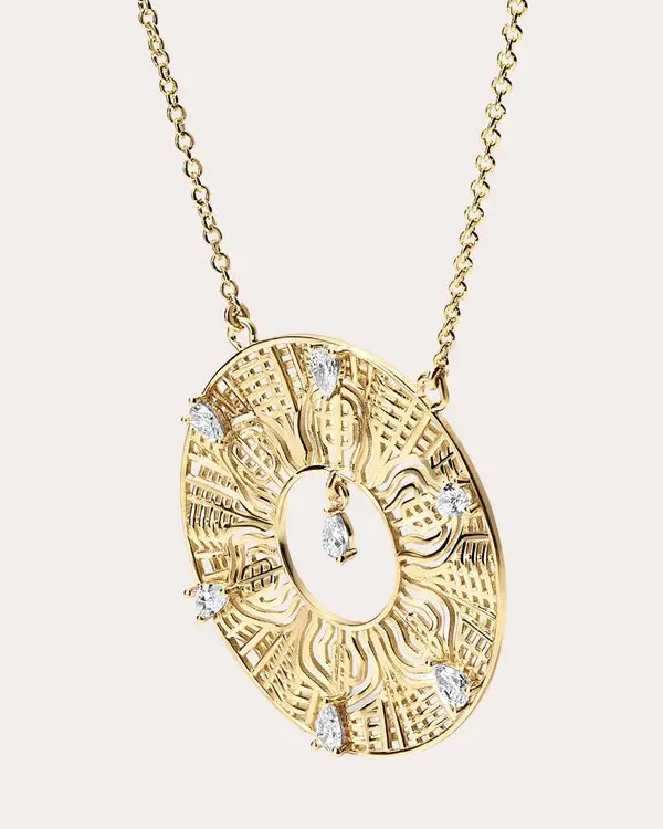 RUVEIL Diamond And 14k 963hz Pendant Necklace
