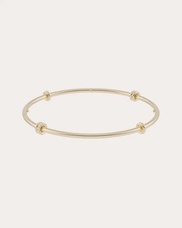 SPINELLI KILCOLLIN Diamond And 18k Kini Pavé Bangle - Gold