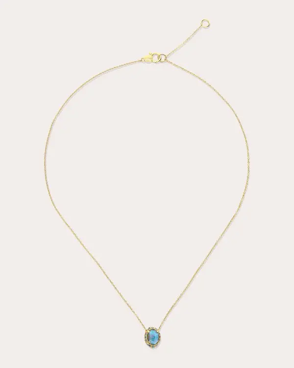 NANIS ITALIAN JEWELS 18k Gold Reversible Pendant Necklace - Blue