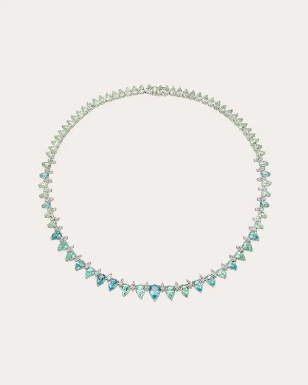 ANABELA CHAN Diamond & Sapphire Ocean Necklace - Green