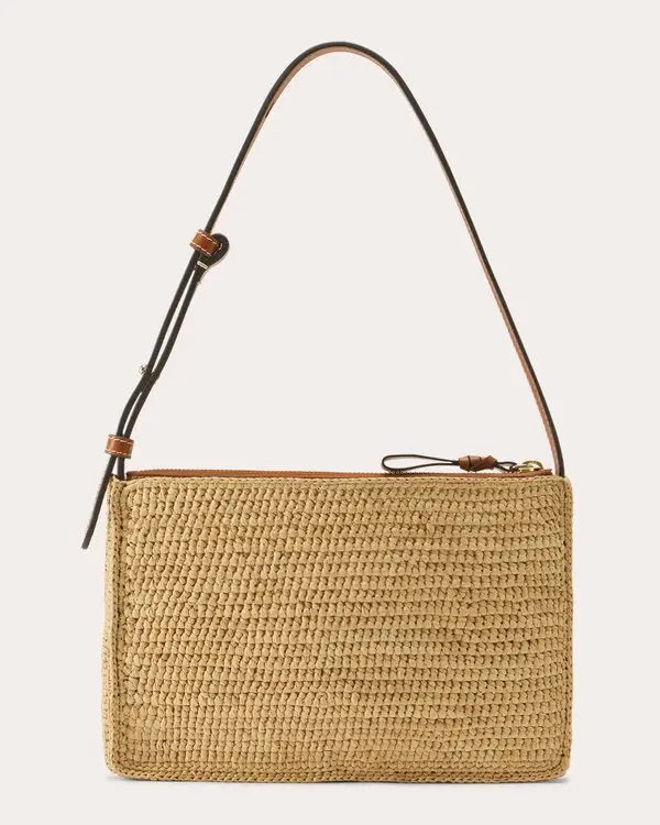 Helen Kaminski Kumana Crocheted Raffia Crossbody Bag