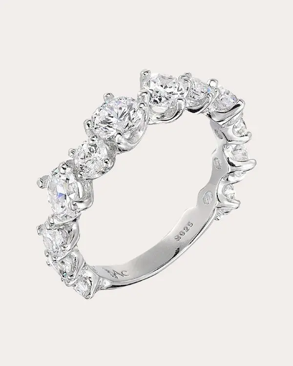 ANABELA CHAN Diamond Milky Way Vermeil Ring - White
